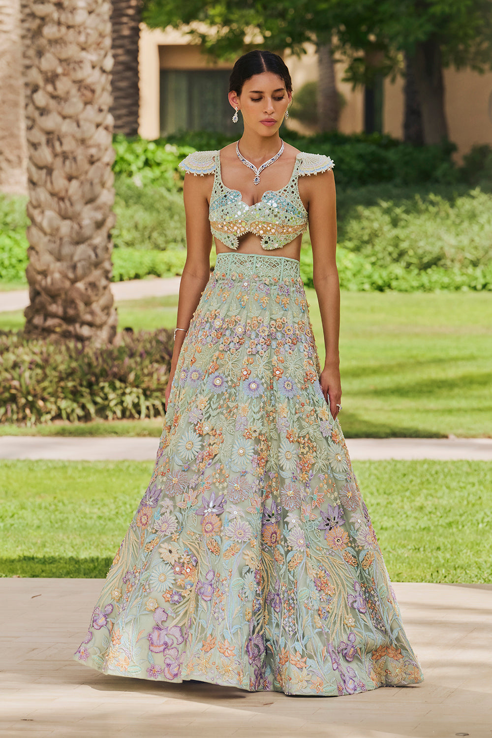 Sea Shell Bloom Lehenga Set – Taali